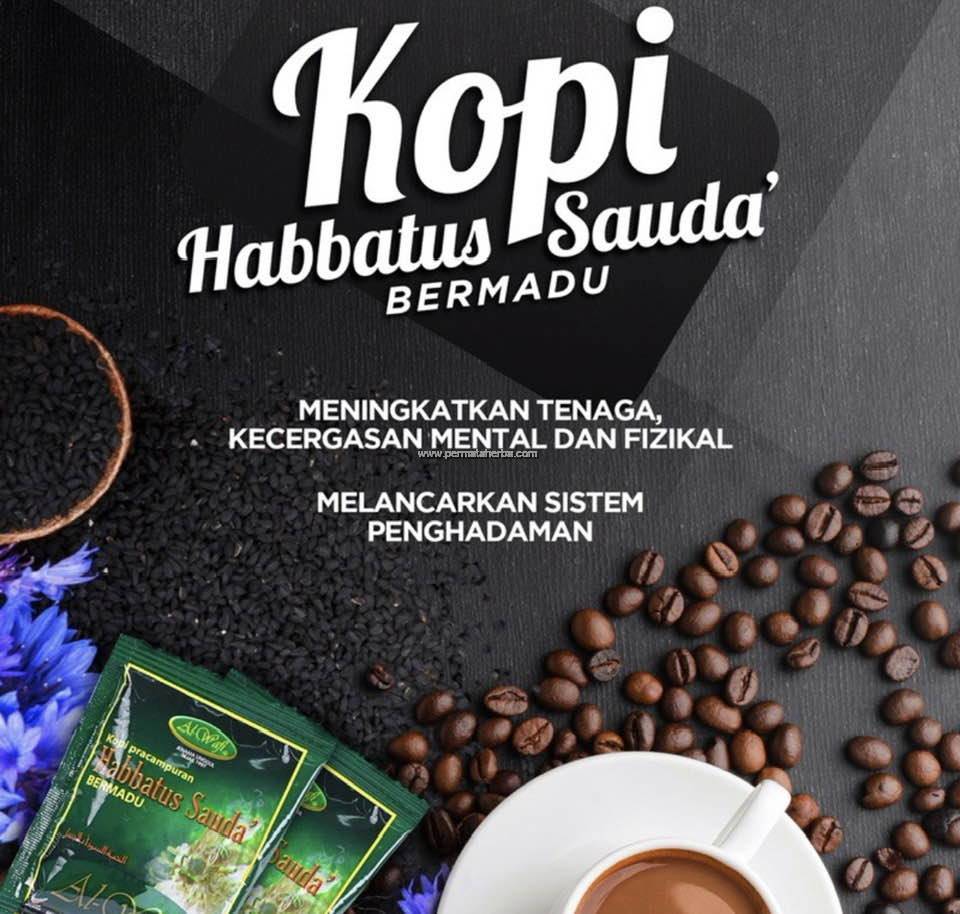 Al-Wafi Kopi Pracampuran Habbatus Sauda Bermadu | 20 Sachets