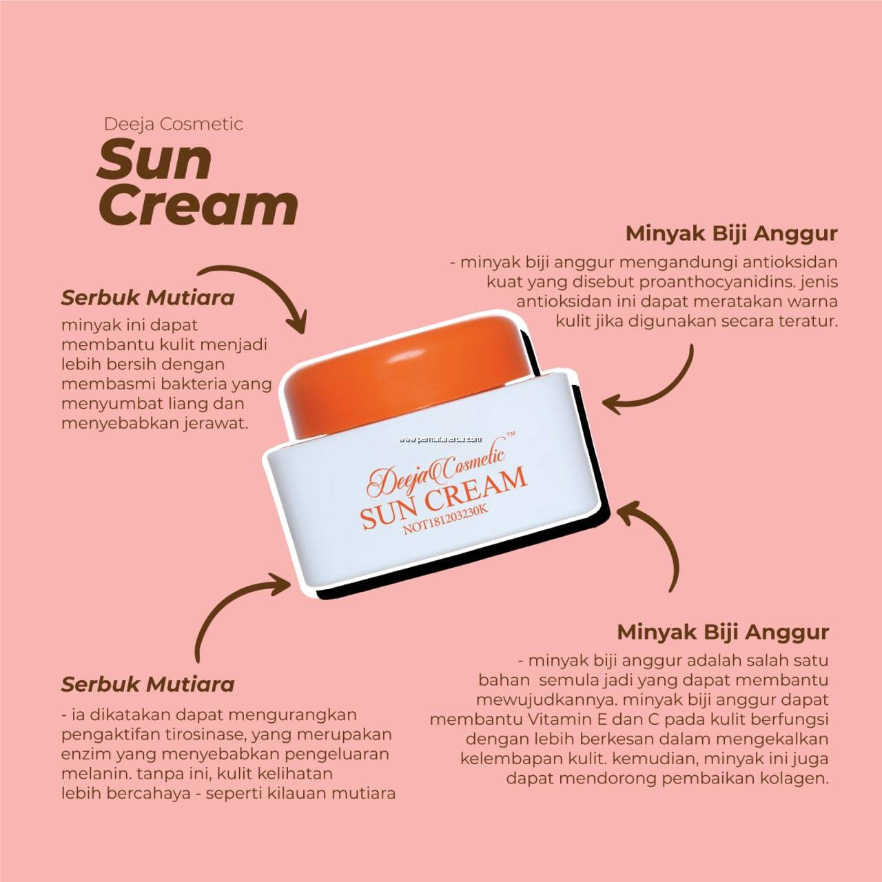 Deeja Cosmetic Sun Cream | 4gm
