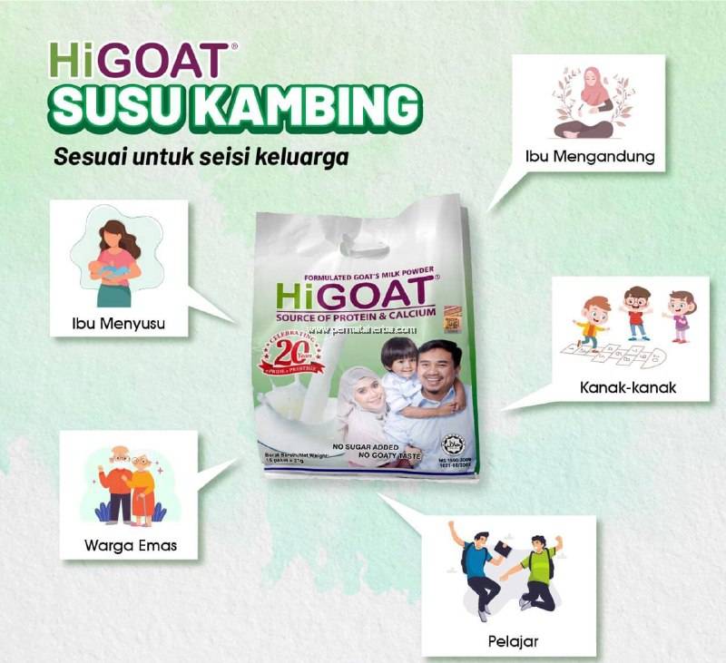 HiGOAT Susu Kambing Original | 15 Sachets