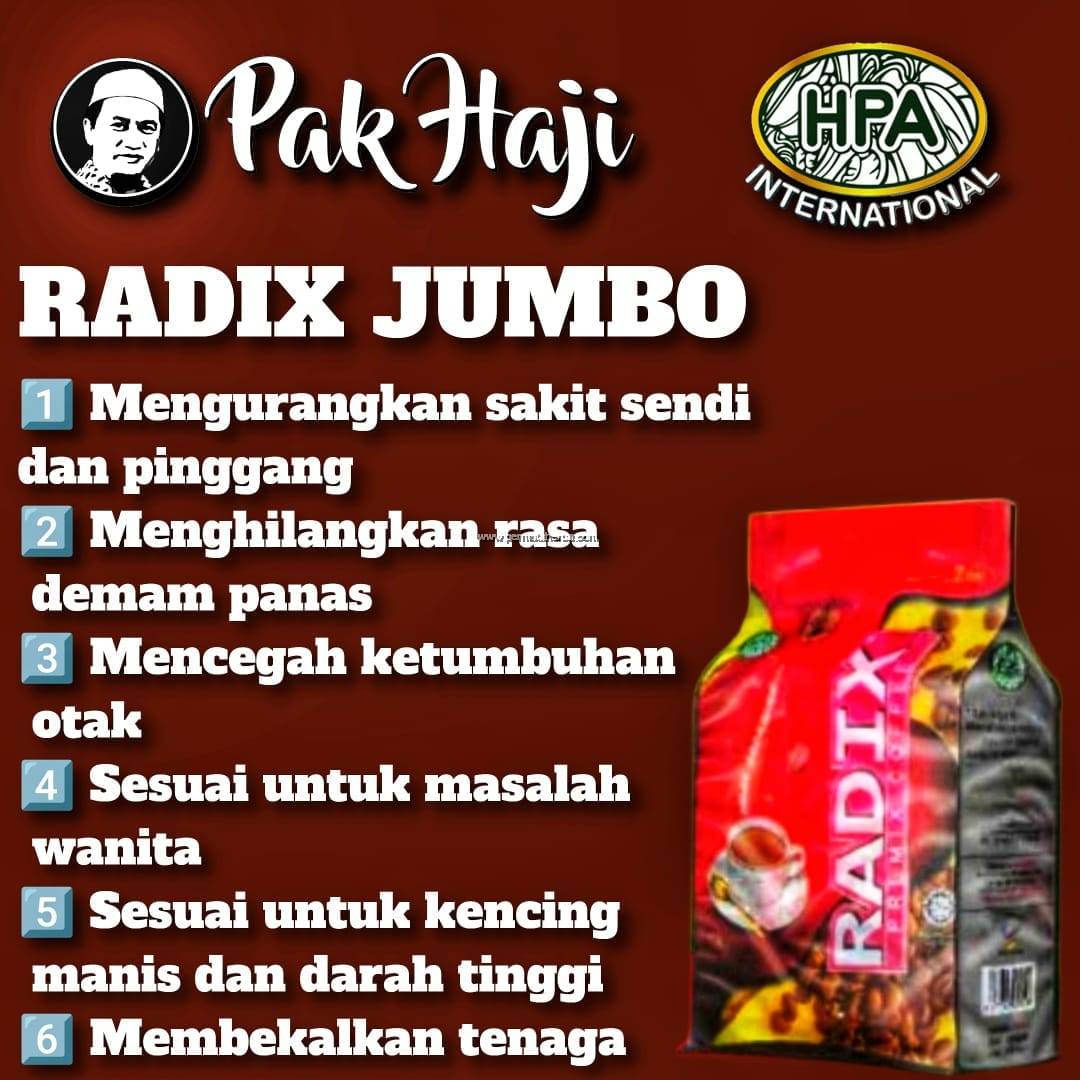 HPA Kopi Radix Jumbo | 32 Sachets