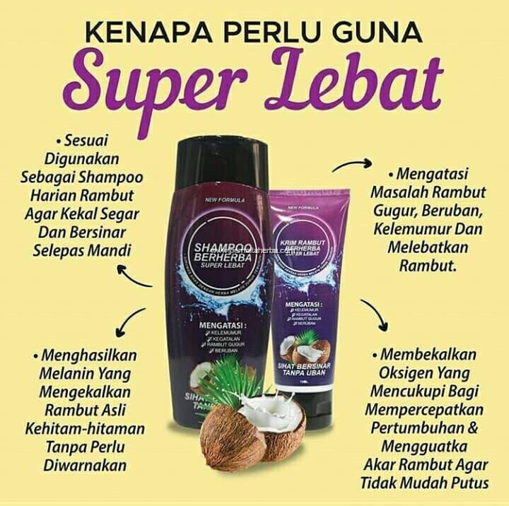 Dherbs Shampoo Berherba Super Lebat 180ml | New Pack
