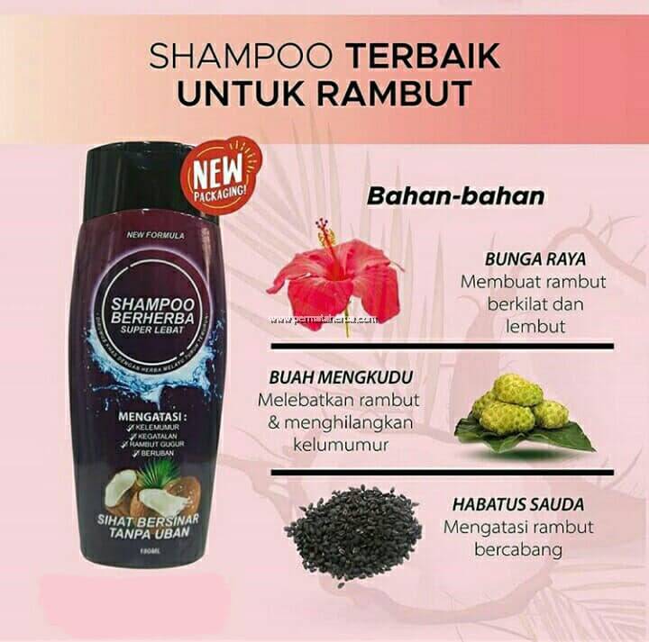 Dherbs Shampoo Berherba Super Lebat 180ml | New Pack