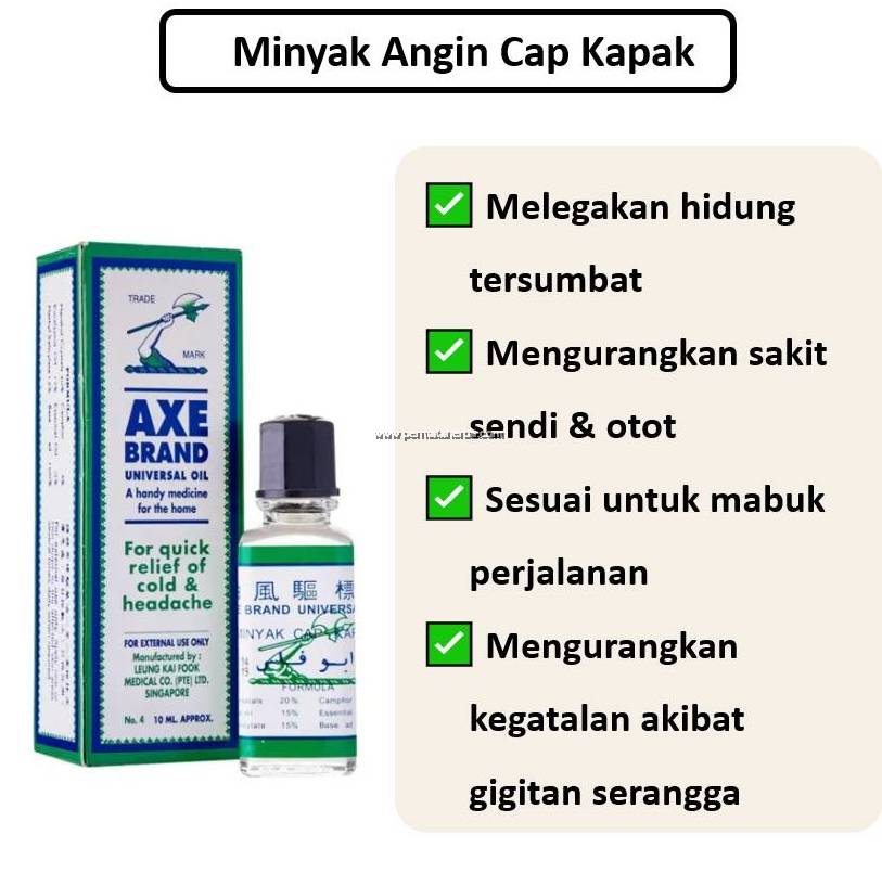 Cap Kapak Minyak Angin | 3ml