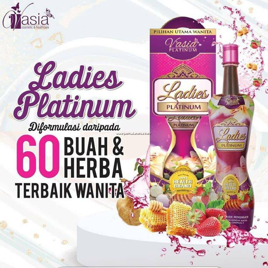 Vasia Ladies Platinum (500ml) | Formulasi Baru