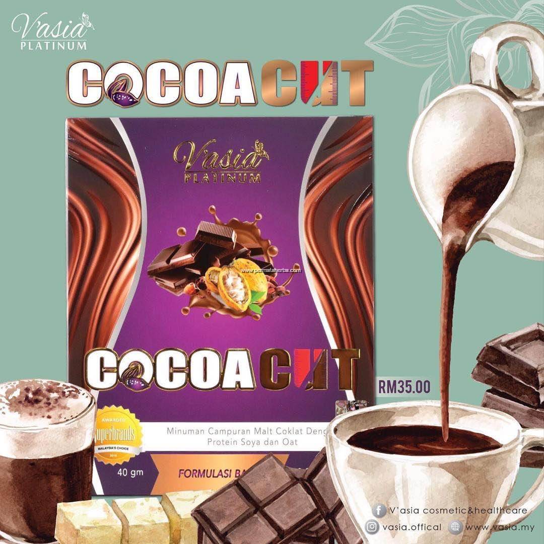 Vasia Cocoa Cut (10 Sachet) | Formulasi Baru