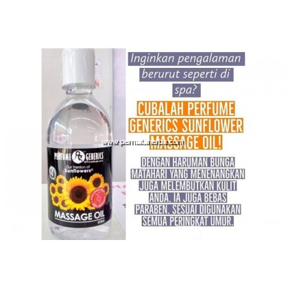 Perfume Generics (PG) Sunflower Massage Oil (410ml) | Massage Oil