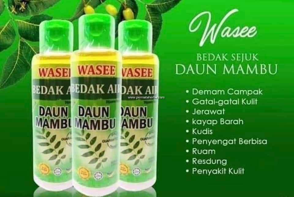 Wasee Bedak Air Daun Mambu | 100ml
