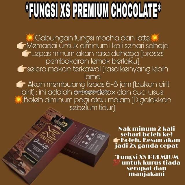 XS PERFECT PREMIUM CHOCOLATE | 20 SACHET