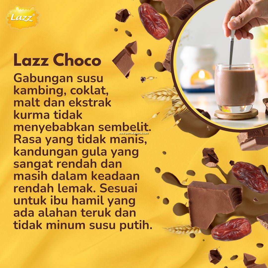 Lazz Susu Kambing Pracampuran Kurma Dan Koko 500gm (Lazz Choco) | 500gm