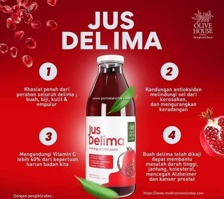 Olive House Jus Delima | 750ml - Original HQ