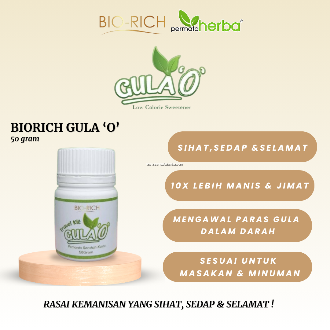 Biorich Gula 'O' | 50gm 1 Box