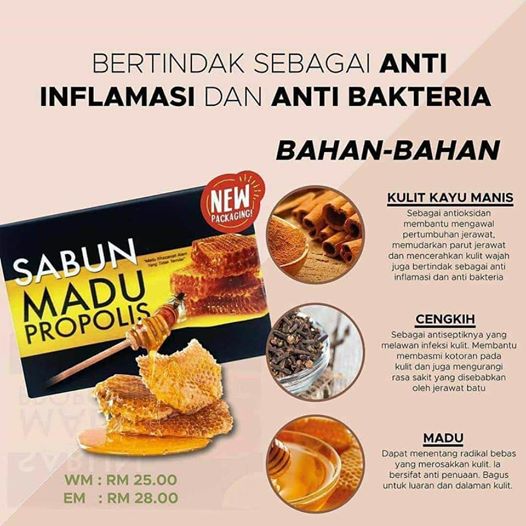 Dherbs Sabun Madu Propolis | New Packaging