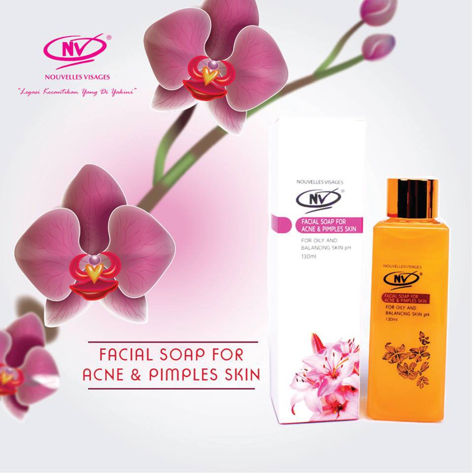 Nouvelles Visages (NV) Facial Soap For Acne & Pimples Skin 180ml | For ...